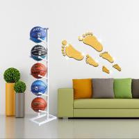 China Customized Multilayer Metal Basketball Storage Rack for Sports Cards and Skate Display for sale