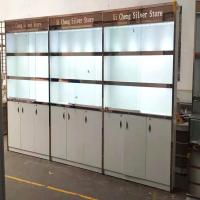 China Advertising Wooden Glass Display Cabinet with Customized Features and Functionality for sale