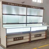 China Advertising Wooden Glass Display Cabinet with Customized Features and Functionality for sale