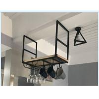 China Functional Wood Ceiling Garden Tool Rack Store Display Stand for Garage Overhead Storage for sale
