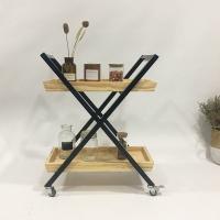 China Customized Logo Metal Movable Trolley Hand Carts for Hotel and Medical Customized for sale