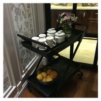 China Customized Logo Metal Movable Trolley Hand Carts for Hotel and Medical Customized for sale