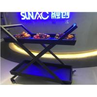 China Customized Logo Metal Movable Trolley Hand Carts for Hotel and Medical Customized for sale