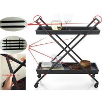 China Customized Logo Metal Movable Trolley Hand Carts for Hotel and Medical Customized for sale