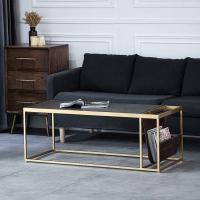 China Modern Living Room Furniture Gold Console Table with Simple and Elegant Gold Design for sale