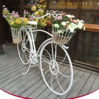 China Modern Flower Pot Bike Display Stand for Creative Weeding and Sofa Set Decoration for sale