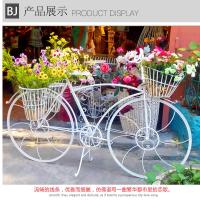 China Modern Flower Pot Bike Display Stand for Creative Weeding and Sofa Set Decoration for sale