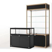 China Wooden Glass Aluminum Showcase for Collections Home Wine Cabiners Wall Mounted Corner for sale