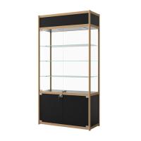 China Wooden Glass Aluminum Showcase for Collections Home Wine Cabiners Wall Mounted Corner for sale