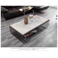China EUROPEAN Design Style Metal Living Room Table with Convertible Feature and Marble Top for sale