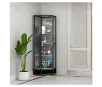 China 1800*1800*2000 Modern Corner Showcase for Toys and Collections Glass Display Cabinets for sale