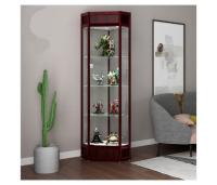China 1800*1800*2000 Modern Corner Showcase for Toys and Collections Glass Display Cabinets for sale
