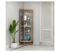 China 1800*1800*2000 Modern Corner Showcase for Toys and Collections Glass Display Cabinets for sale