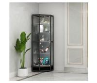 China 1800*1800*2000 Modern Corner Showcase for Toys and Collections Glass Display Cabinets for sale