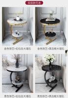 China Modern Outdoor L Shaped Dining Table with Extendable Marble Top and Metal Construction for sale