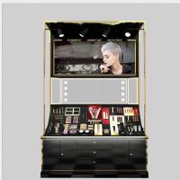 China PU Leather Cosmetic Eyelash Stands Rack Display Shelving for Livingroom Furniture for sale