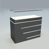 China Livingroom Furniture Aluminum Glass Perfume Cabinet Display Case with Good Qualit for sale