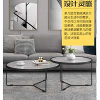 China PU Leather Cover Glass Coffee Table Modern Center Table for Living Room for sale