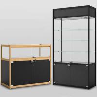 China Lockable Aluminum Glass Display Showcase Cabinet for Jewelry and Museum in 1800*1800*2000 Size for sale