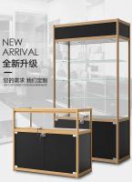 China Lockable Aluminum Glass Display Showcase Cabinet for Jewelry and Museum in 1800*1800*2000 Size for sale