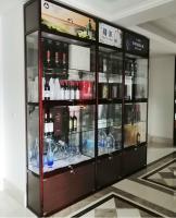 China Lockable Aluminum Glass Display Showcase Cabinet for Jewelry and Museum in 1800*1800*2000 Size for sale