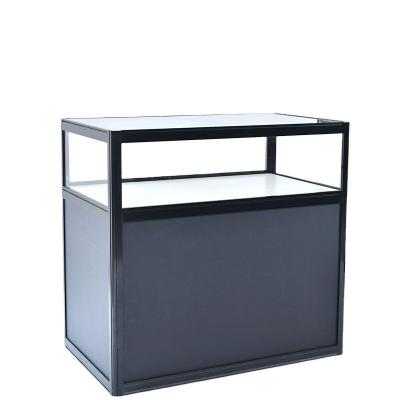 China Lock Display Cabinet Illuminated Stand Showcase for 1800*1800*2000 Glass Counter for sale