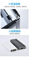 China Lock Display Cabinet Illuminated Stand Showcase for 1800*1800*2000 Glass Counter for sale