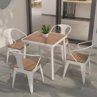 China Outdoor Wood Dinning Table and Chair Set in Modern Style for Garden Furniture for sale