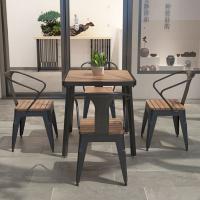 China Outdoor Wood Dinning Table and Chair Set in Modern Style for Garden Furniture for sale