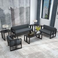 China Modern Design Style Waterproof Leather Sofa Set for Metal Garden Furniture Set Design for sale