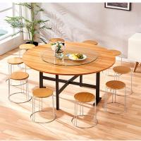 China Classic Round Foldable Dinning Table with Storage Contemporary Dining Room Furniture for sale