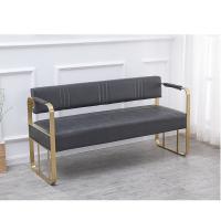 China Modern Living Room Furniture Sofa Set with Single Leather Long Bench and Metal Sectional for sale
