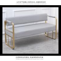 China Modern Living Room Furniture Sofa Set with Single Leather Long Bench and Metal Sectional for sale