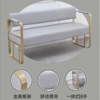 China Modern Living Room Furniture Sofa Set with Single Leather Long Bench and Metal Sectional for sale