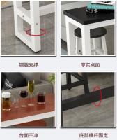China Home Furniture Wooden Bubble Tea Table Set with Modern Design and Standard Size Top for sale