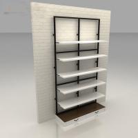 China Wall Hanging Heavy Duty Clothing Display Rack Modern Stainless Steel Supermarket Rack for sale
