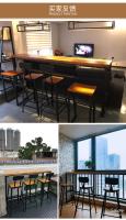 China Bubble Tea Store Furniture Wooden Tea Table and Chairs for Comfortable Seating for sale