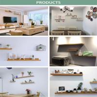 China 7 in 1 Combination Wall Floating Shelves Industrial Wooden Wall Shelf Decorations for Home for sale