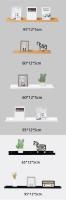 China 7 in 1 Combination Wall Floating Shelves Industrial Wooden Wall Shelf Decorations for Home for sale