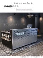 China Cashier Checkout Reception Desk Custom Design for Stainless Steel Store Counter Table for sale
