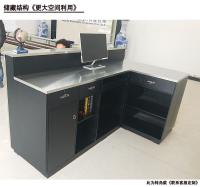 China Cashier Checkout Reception Desk Custom Design for Stainless Steel Store Counter Table for sale