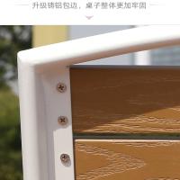 China Outdoor Furniture Aluminum Garden Coffee Table Set with Customized Thickness and Design for sale