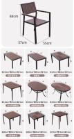 China Outdoor Aluminum Coffee Table for NO Folded in Retail Shops and Pool Tables for sale