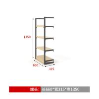 China Modern 2 Tier Wooden Rack Shelving Display for Miniso Cosmetics and Lipsticks Shelf for sale