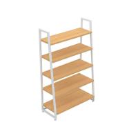 China Capacity 380kg Wooden Shelves for Retail Shop Modern Book Display Shelf Metallic Racks for sale