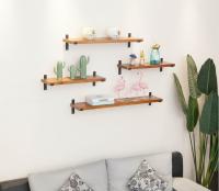 China Contemporary Design 3 in 1 Floating Wood Wall Shelves for Apartment Organization for sale