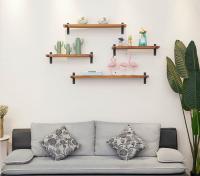 China Contemporary Design 3 in 1 Floating Wood Wall Shelves for Apartment Organization for sale