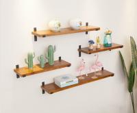 China Contemporary Design 3 in 1 Floating Wood Wall Shelves for Apartment Organization for sale