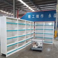 China Double-sided Metal Shelving Rack for Medical Shop Storage Capacity 380kg Metal Storage for sale