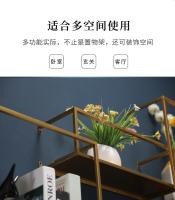 China 3 Pcs Metal Floating Wall Shelves for Modern Living Room Wall Mount Decorations for sale